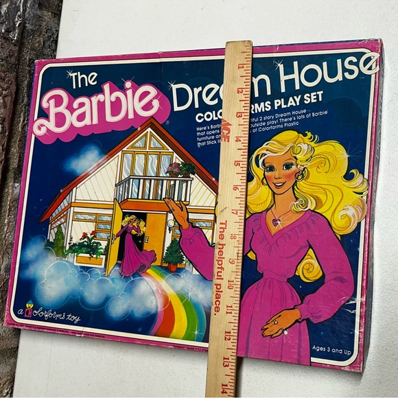 Barbie | Toys | Vintage 979 Barbie Dream House Colorforms Rare Play Set ...